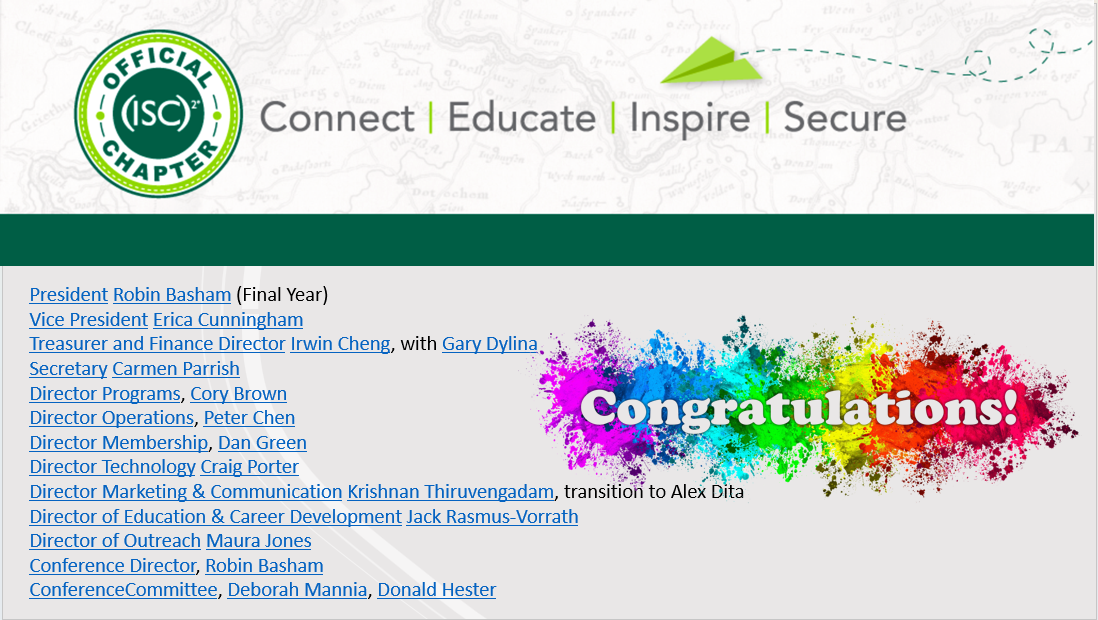 Elections for 2023-2026 – ISC2 East Bay Chapter